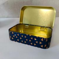 China Hinged Metal Tin Can Custom Logo Rectangle Aluminum Tins with Screw Lid Tinplate Cosmetic Jar Cans for sale