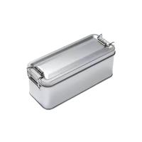 China Custom Plated Tin Box with Lid Square Shaped Metal Gift Box for Chocolate Tea Candy Cake Cosmetic Milk 100ml Capacity for sale