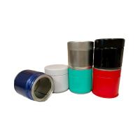 China Round 30g 100g Matcha Powder Tin Cans with Screw Lid Food Grade Storage Container for sale