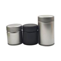 China Round 30g 100g Matcha Powder Tin Cans with Screw Lid Food Grade Storage Container for sale