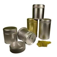 China Food Grade Tea Spice Coffee Tin Box Containers Matcha Tin Cans Metal Airtight Tinplate Can Packaging for sale