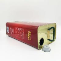 China Metallic Tinplate Cans for Oliva Oil Food Grade Screw Lid for Milk with Snap Cap for sale