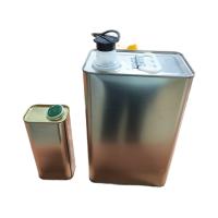 China Metallic Tinplate Cans for Oliva Oil Food Grade Screw Lid for Milk with Snap Cap for sale