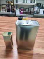 China 1Litre Empty Oil Tin Cans Food Grade Metal Container Virgin Edible Packaging for Olive Oil for sale