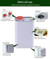 China Food Grade Tin Can Leak Proof Metal Oil Container for Olive Oil Storage for sale