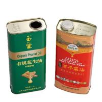 China 500ml 5L Oil Tin Cans Metal Liquid Packaging Seam Welded with Lid Painted for Olive Oil for sale