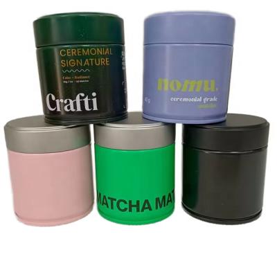 China Tinplate Metal Bottles for Food for Snacks Tin Can for Matcha Cakes Paint Chocolate Lollipops Chemical Matte Frost for sale