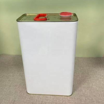 China 5L Silver Rectangle Tin Cans Paint Square Tinplate Cans for Chemical Coating Oil Gas Ink Glue Petrol Adhesives Sealants for sale