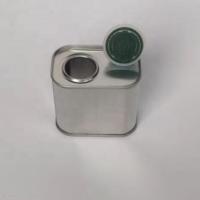 China 100ml Rectangle Oive Oil Tin Cans Square Tinplate for Food Oil for sale