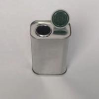 China 100ml Rectangle Oive Oil Tin Cans Square Tinplate for Food Oil for sale