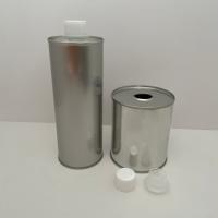 China 200ml 1L Round Metal Tin Can Tinplate Cans for Chemical Gas Oil Petrol Glue Paint Coating for sale