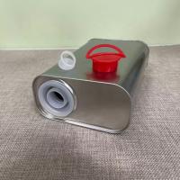 China 1L Rectangle Oive Oil Tin Cans Silver Square Metal Tinplate for Food Cooking Oil for sale