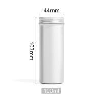 China Cylinder Aluminum Tin Cans With Screw Cap For Vitamins Medicine Powder Candy Pill Use for sale