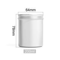 China Cylinder Aluminum Tin Cans With Screw Cap For Vitamins Medicine Powder Candy Pill Use for sale