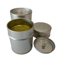 China Luxury Empty Metal Tea Tin Cans Double Lid Airtight Container For Candle Coffee Food Crafts for sale