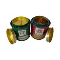 China Luxury Empty Metal Tea Tin Cans Double Lid Airtight Container For Candle Coffee Food Crafts for sale