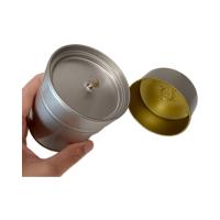 China Luxury Empty Metal Tea Tin Cans Double Lid Airtight Container For Candle Coffee Food Crafts for sale