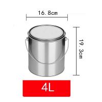 China Big Mouth 10L 18L 20L Metal Tinplate Pail Empty Barrel Cans for Paint Putty Chemicals for sale