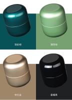 China Round Cylinder Tea Tin Cans Tinplate Canister For Tea Cookies Chewing Gum Offset Printing Surface for sale