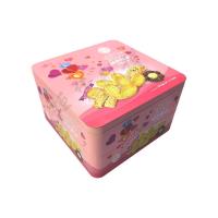 China Touristic Large Christmas Tin Box for Gift Candy Cookie Round Metal Cake Bulks With Lid for sale