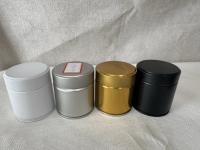 China Custom Engraving 30g 50g Tea Tin Cans Metal Box 60g 80g 100g Round Matcha Storage Tin for sale