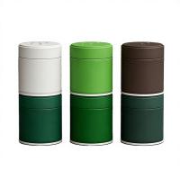 China Custom Engraving 30g 50g Tea Tin Cans Metal Box 60g 80g 100g Round Matcha Storage Tin for sale