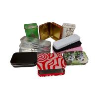 China Pink Black Gift Box Tin Tinplate Metal Printed Food Package with Hinged Lid for sale