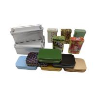 China Pink Black Gift Box Tin Tinplate Metal Printed Food Package with Hinged Lid for sale