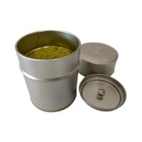 China Metal Round Airtight Food Grade Cylinder Various Sizes Empty Tin Can for Cake Matcha Spices for sale