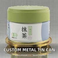 China Metal Round Airtight Food Grade Cylinder Various Sizes Empty Tin Can for Cake Matcha Spices for sale