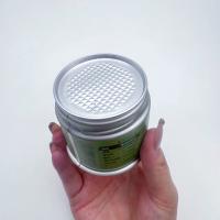 China Round Metal Tinplate Can Matcha Powder Tin with Screw Lid for Candy Tea Coffee Food Storage for sale