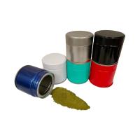 China RTS Food Grade Matcha Tea Tin Cans Loose Powder Packaging Jar Snack Use Tinplate Sealed Cans for sale