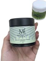 China 30g Easy Open Ring Pull Metal Can Black Round Welding Matcha Tin 50g Tea Jar in White Silver Black for Storage for sale