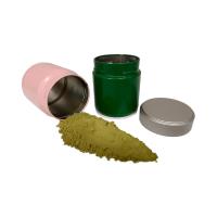 China Cylinder Tinplate Can Food Storage Container Empty Tin Candle Jar Screw Cap For Matcha Coffee Candy for sale