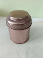 China White Matte Airtight Metal Tinplate Coffee Bean Box Food Grade Cylinder Double Lid Tea Tin for sale