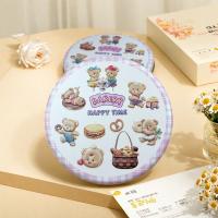 China Snowflake Crisp Metal Boxes Candy Cookie Packaging Storage Tins Tinplate Cartoon Shaped Gift Iron Cans for sale