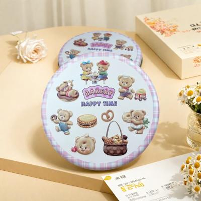 China Snowflake Crisp Metal Boxes Candy Cookie Packaging Storage Tins Tinplate Cartoon Shaped Gift Iron Cans for sale