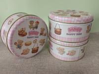 China Snowflake Crisp Metal Boxes Candy Cookie Packaging Storage Tins Tinplate Cartoon Shaped Gift Iron Cans for sale