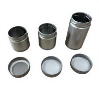 China Tinplate 50ml Airtight Round Food Storage Tin Can with Screw Lid for Candy Coffee Tea & Matcha for sale
