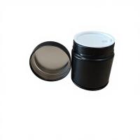 China Tinplate 50ml Airtight Round Food Storage Tin Can with Screw Lid for Candy Coffee Tea & Matcha for sale
