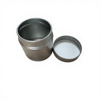 China Tinplate 50ml Airtight Round Food Storage Tin Can with Screw Lid for Candy Coffee Tea & Matcha for sale