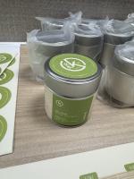 China Tinplate 50ml Airtight Round Food Storage Tin Can with Screw Lid for Candy Coffee Tea & Matcha for sale