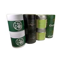 China 60*H60mm 60*H68mm 60*H100mm Matcha Powder Tin Food Grade Small Tinplate Container for sale