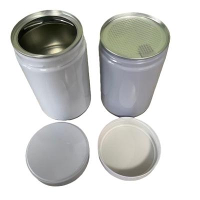 China Blue Print Round Tea Tin Cans 50g 70g 100g OEM Tinplate Matcha Coffee Powder Peanut Candy for sale