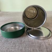 China 50G 70g 100g Tea Tin Cans Round Print Tinplate for Matcha Green Tea Powder Metal for sale