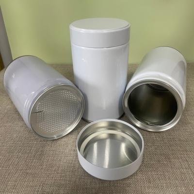 China 50G 70g 100g Tea Tin Cans Round Print Tinplate for Matcha Green Tea Powder Metal for sale