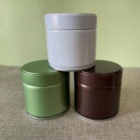 China Red White Silver 50g-80g Matcha Tea Coffee Powder Tin Cans Small Tinplate Cans for Food Packing for sale