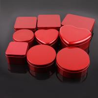 China 7x7x3.6cm Heart Shaped Candy Tin Cans Tinplate Box Wedding Chocolate Jewelry for Craft Display for sale
