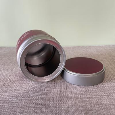 China 50g - 60g D73 X H73mm Airtight Tin Cans Matcha Tea Powder Tinplate Round Jar Metal Cans for sale