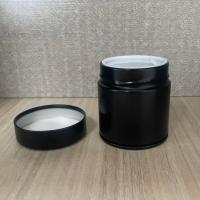 China 20g 60*60mm Black Round Matcha Tin Cans Tinplate Cans For Food Coffee Beans Tea Leaves for sale